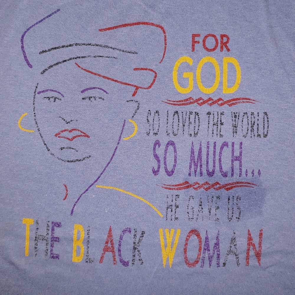 Vintage Blm 90s Black Woman Maya Angelou Poetry L - Gem